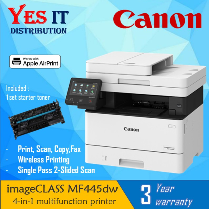 Canon imageCLASS MF445dw 4-in-1 Multifunction Printer ( Print, Scan ...