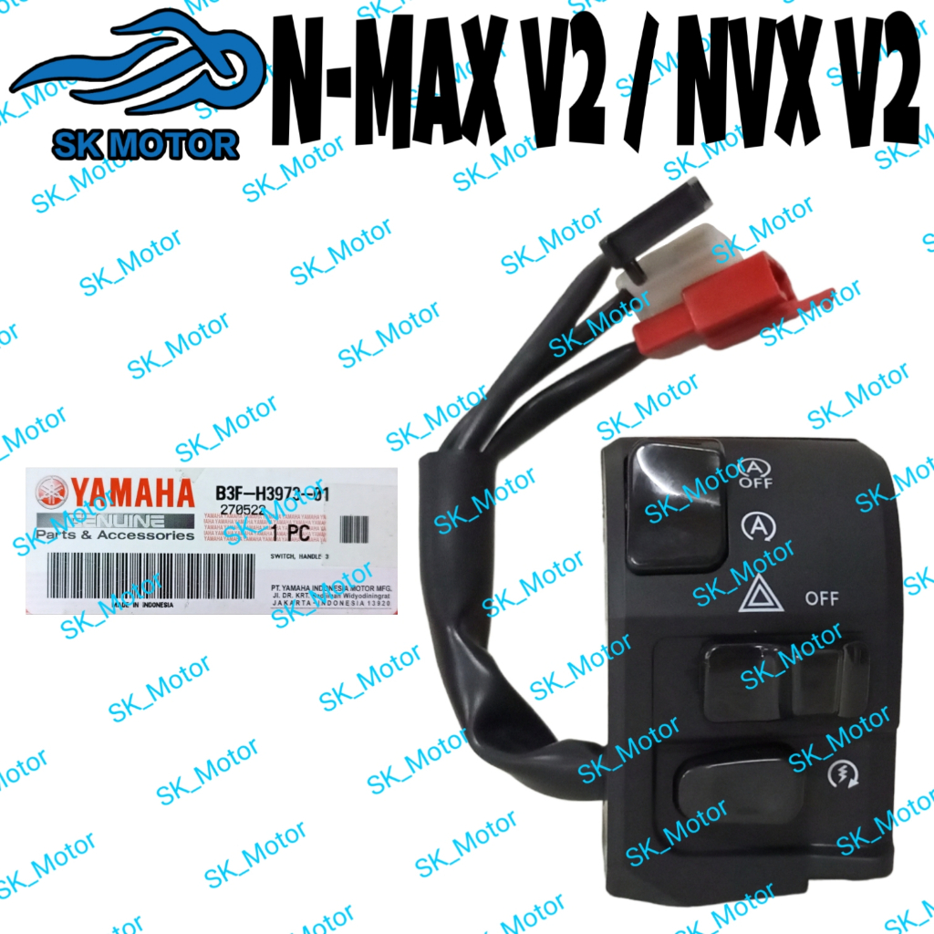 Yamaha NVX 155 V1 V2 / N MAX NMAX V1 V2 Original Handle Switch Left & Right / Suis Handel Tangan ...
