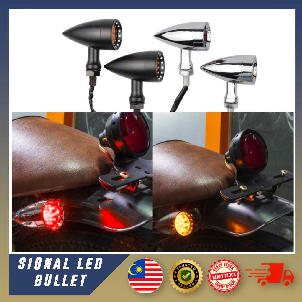 (⚡⚡SHIPPING IN 24HOUR⚡⚡) SIGNAL BULLET 3 LENS TURN SIGNAL REAR ...