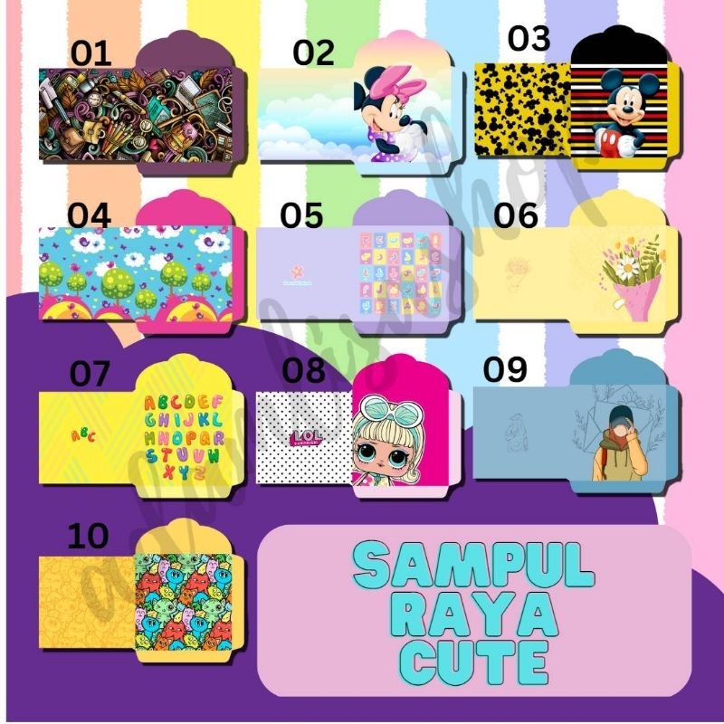 sampul raya mini size cute cartoon | Shopee Malaysia