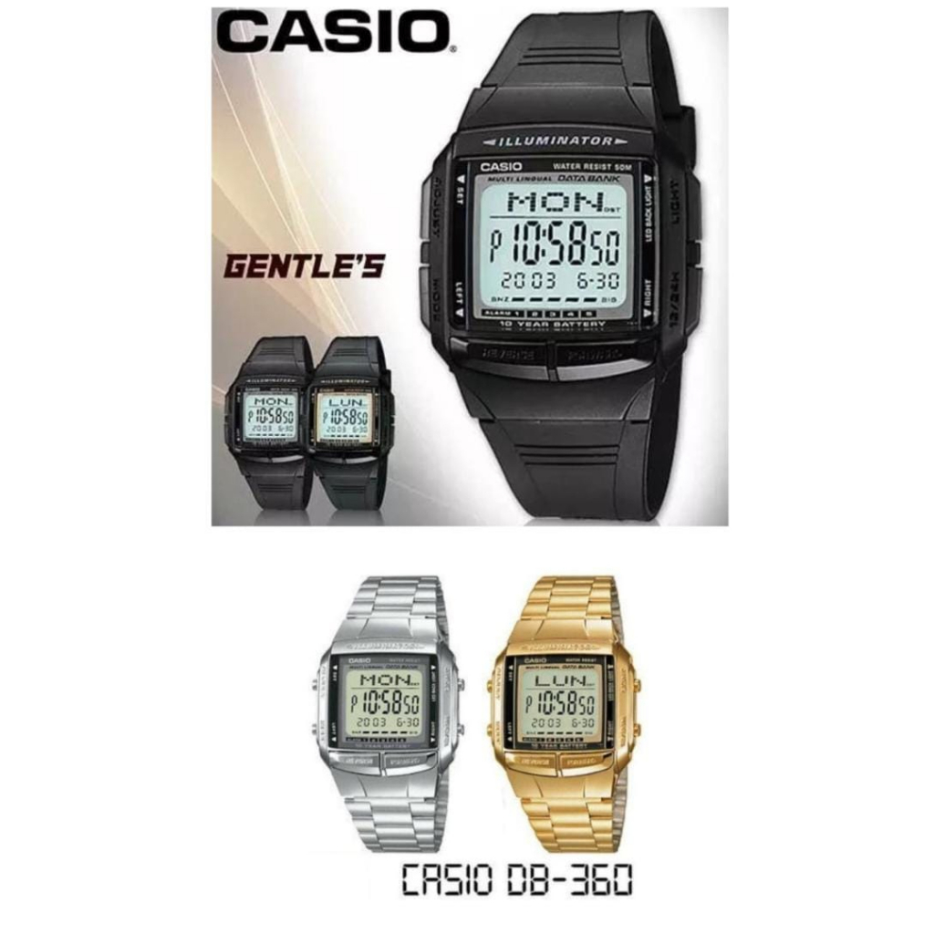 Casio General DB-36 / DB360 / DB360G Men Youth Watch | Shopee Malaysia