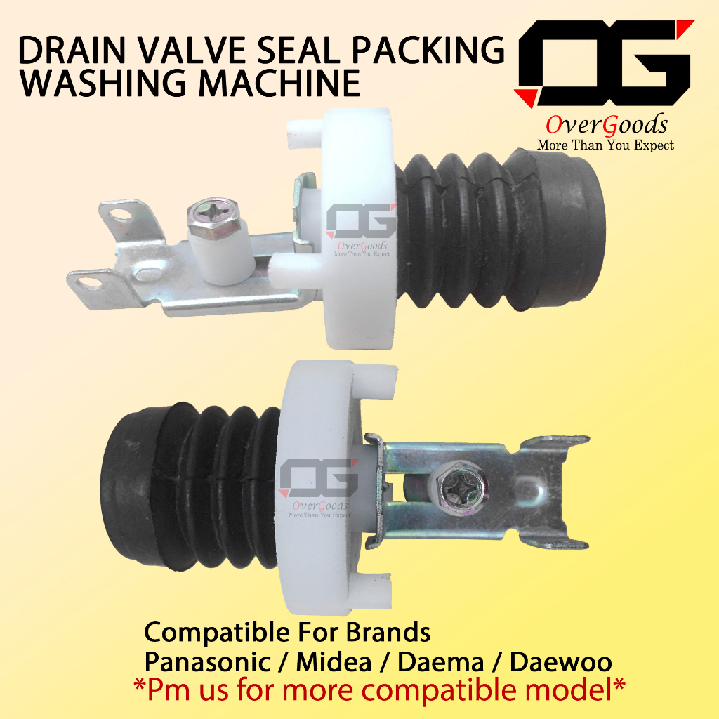 Washing Machine Panasonic Drain Valve Assembly Frame Seal Valve Packing ...