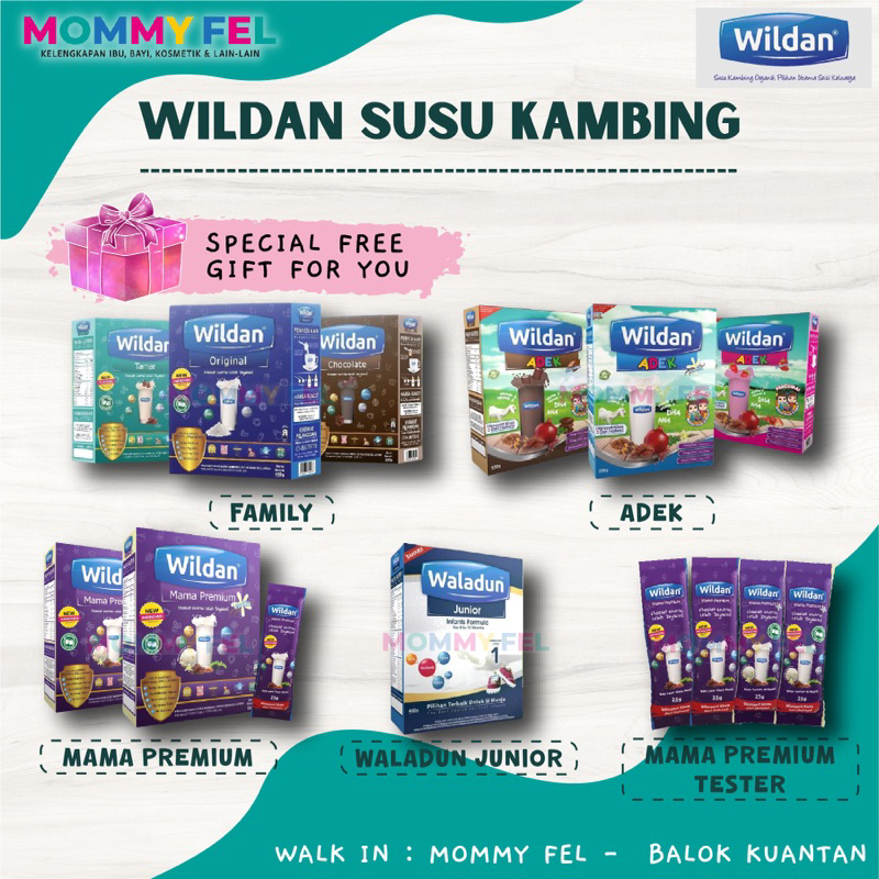 WILDAN SUSU KAMBING ORIGINAL HQ / WILDAN SUSU ADEK ADIK / WILDAN MAMA PREMIUM VANILA / WALADUN ...