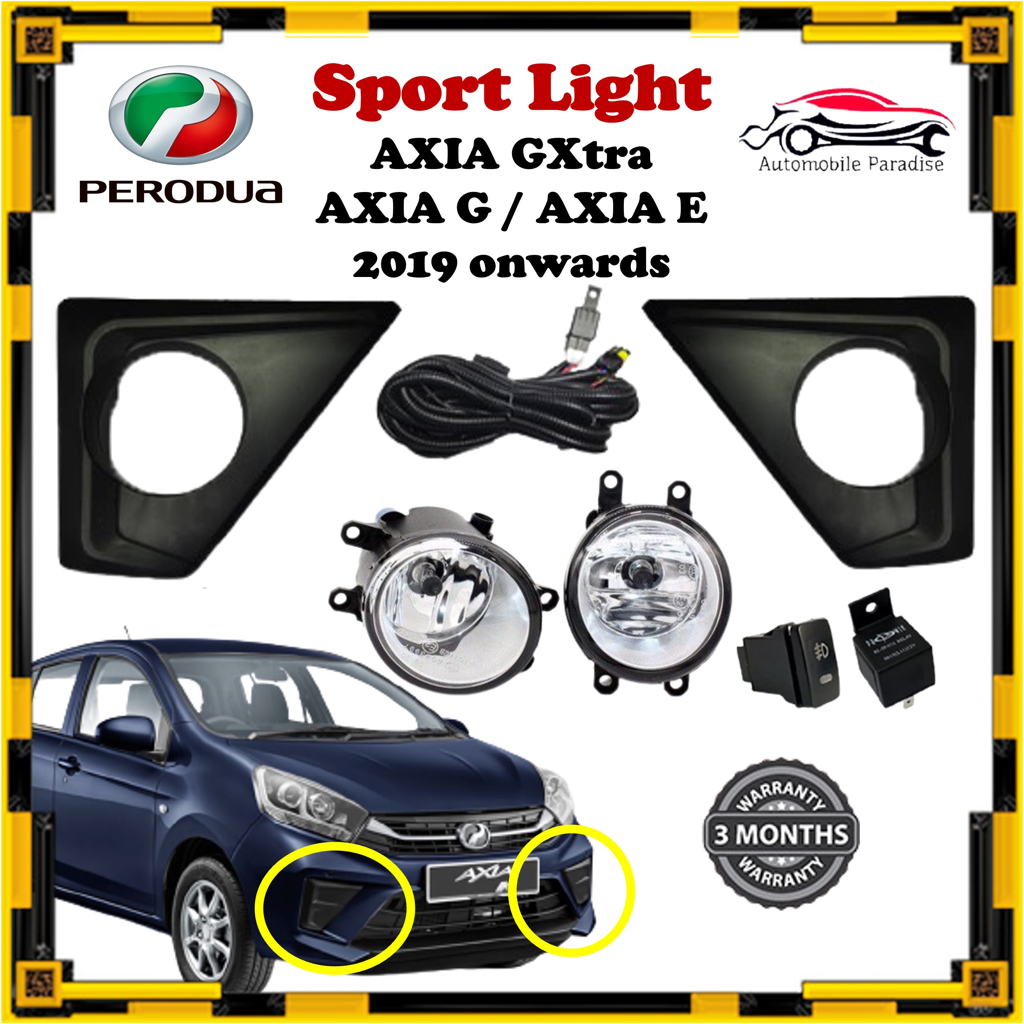 Perodua Axia - Fog Lamp / Sport Light / Lampu Kabus ( Axia Gxtra Axia G ...