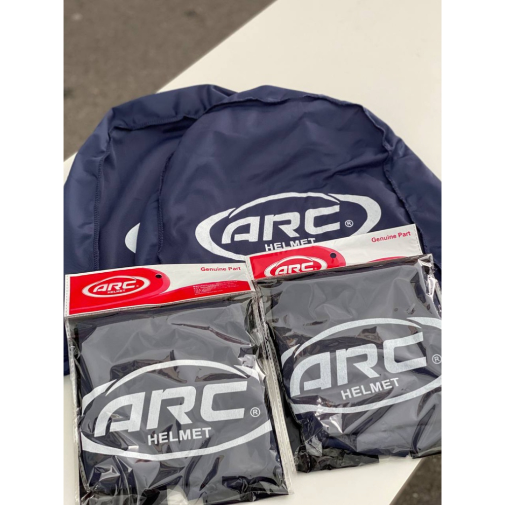 Helmet ARC Ritz ★Two Tone Silver★ / Visor ARC Ritz / Spoiler ARC Ritz ...