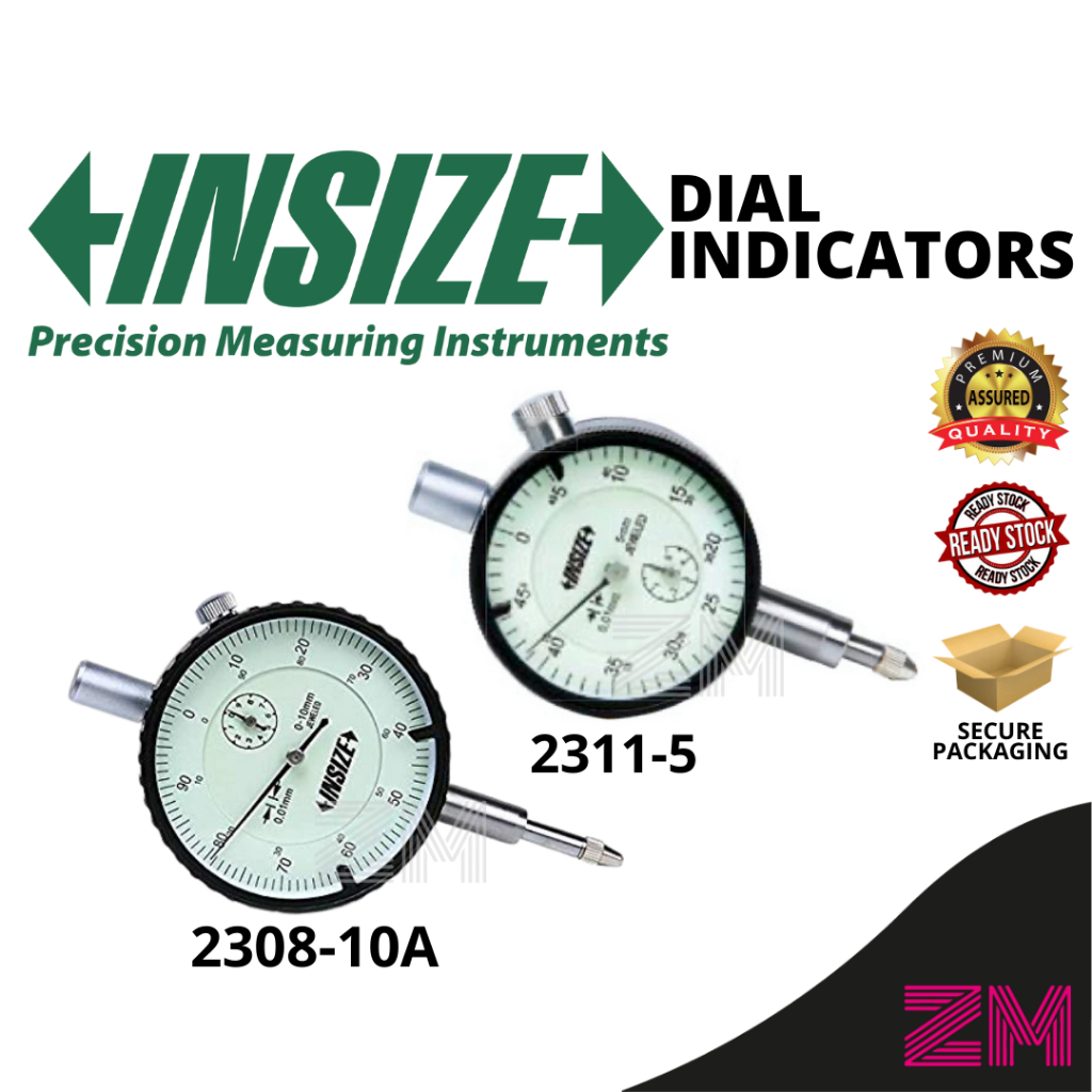 INSIZE Dial Indicator (Standard Model) (2308-10A) 0.01mm Precision | Shopee Malaysia