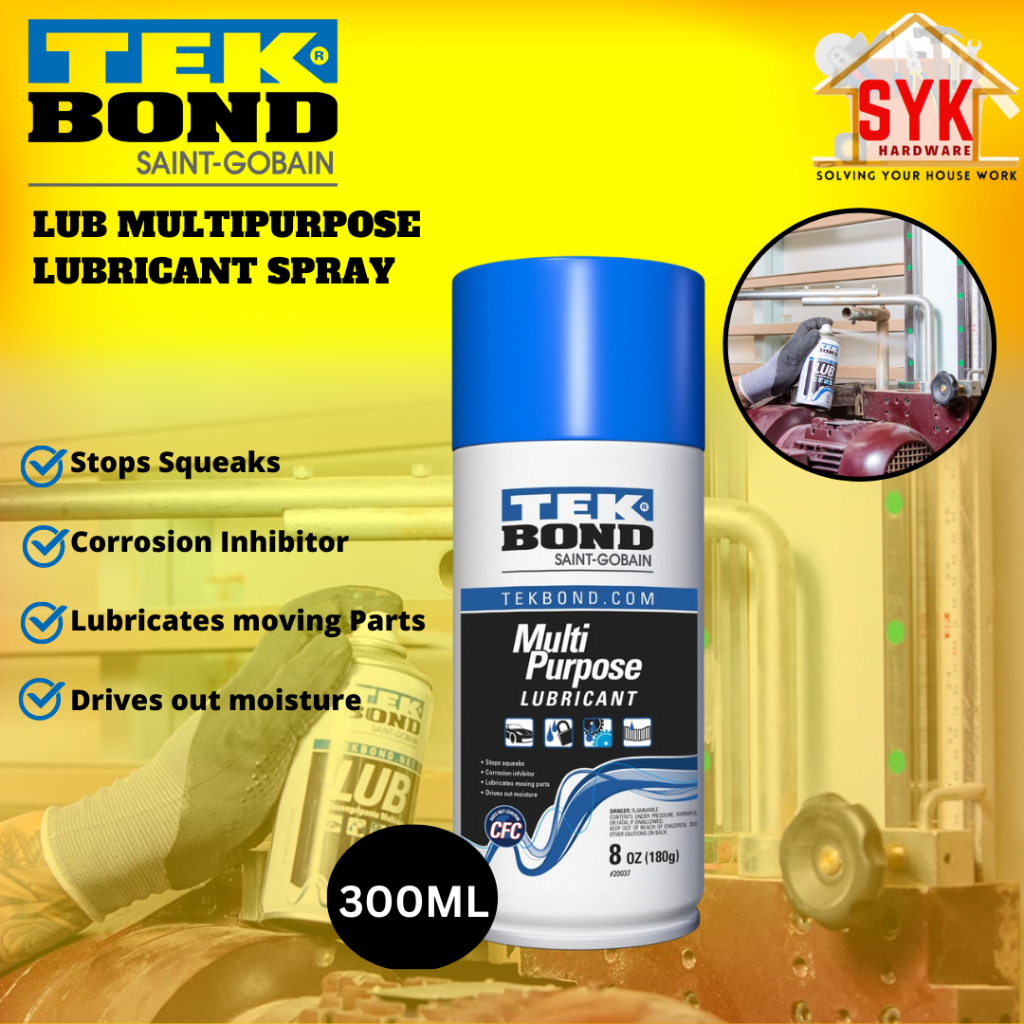 SYK Tekbond Saint-Gobain Multipurpose Lubricant Spray Cleaning Spray ...