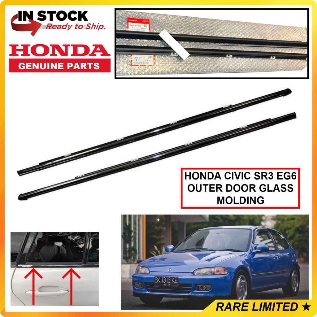 [ORIGINAL GENUINE PART] BLACK Honda Civic EG6 SR3 Door Glass Window ...