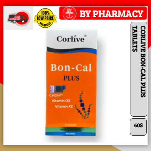 CORLIVE BON-CAL PLUS TABLETS 60S Coral Calcium + Vitamin K2 +Vitamin D3 ...