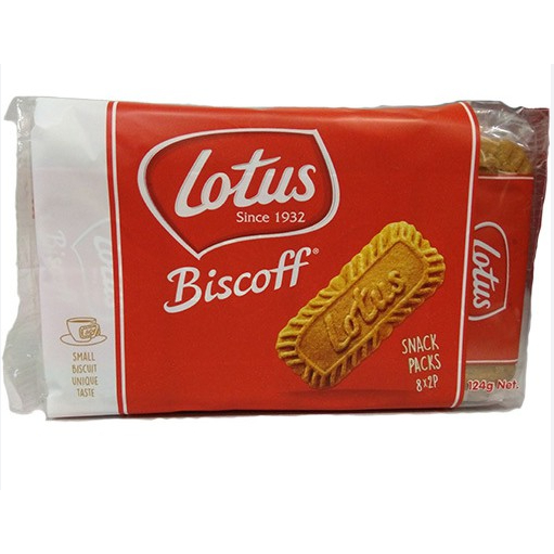 LOTUS Biscoff Snack Pack / Biscoff Pek Snek 124GM ( 8 X 2 PCS ...