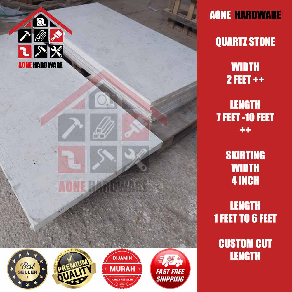Quartz Stone Table Top | Replacement | Counter Top | Skirting | 4 Inch ...