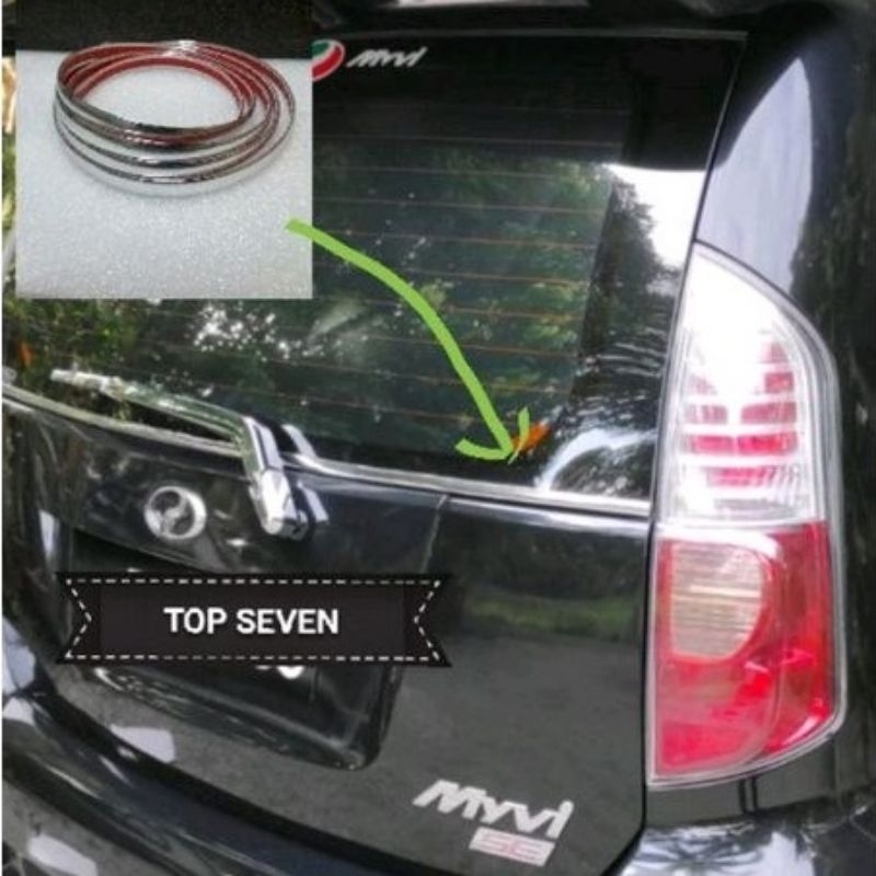 Chrome Lining Rear Boot Rear Bonet Cermin Belakang Perodua Myvi Lagi ...