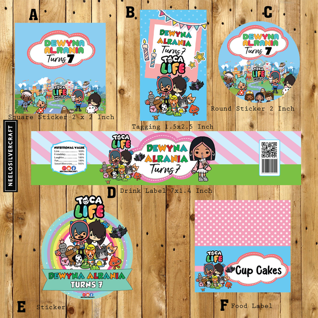 Toca Boca Life World Birthday Party Printables | Shopee Malaysia