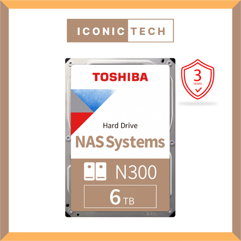 Toshiba N300 6TB Internal 3.5" SATA NAS Hard Disk Drive # 4TB 6TB 8TB 10TB Toshiba N300 series 3 ...