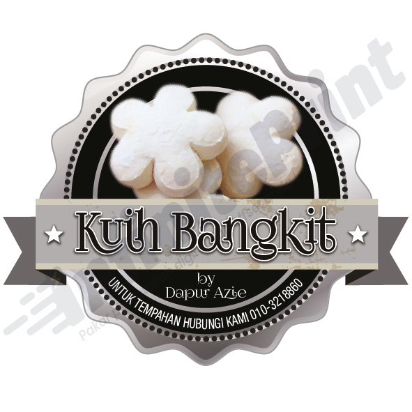 [READY STOCK] Kuih Raya Sticker Product - Label 3cm / 4cm / 5cm / 6cm ...