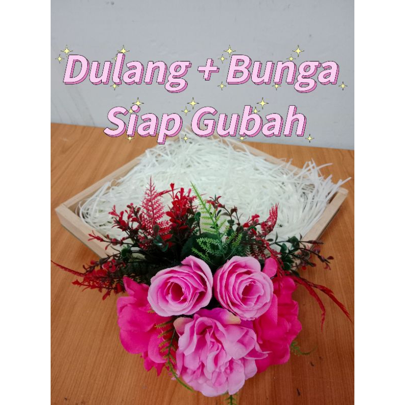 Dulang Dengan Bunga Peony Hantaran Siap Gubah | Shopee Malaysia