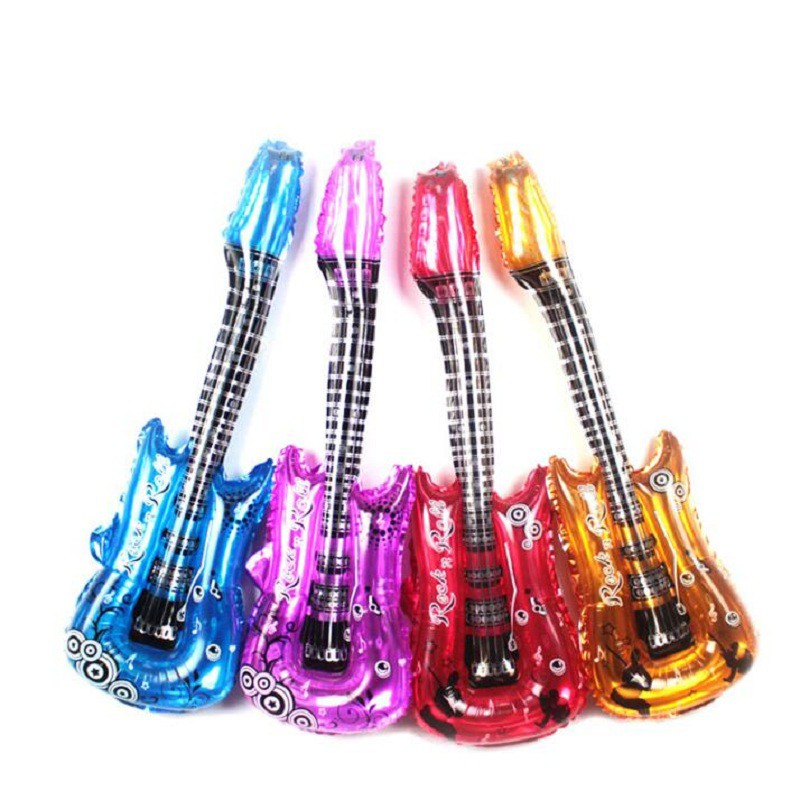 Guitar Balloons Foil Birthday Party Decorations Kids Inflatable Toys ...