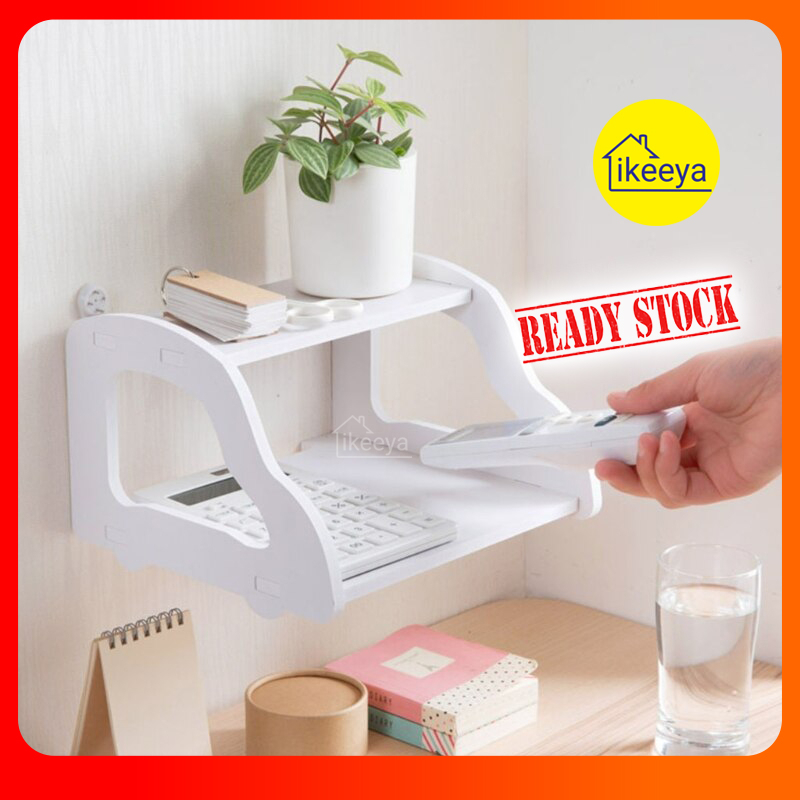 💥READY STOCK💥Wireless Wifi Router Modem Rack Shelves 2 Layers Wall ...