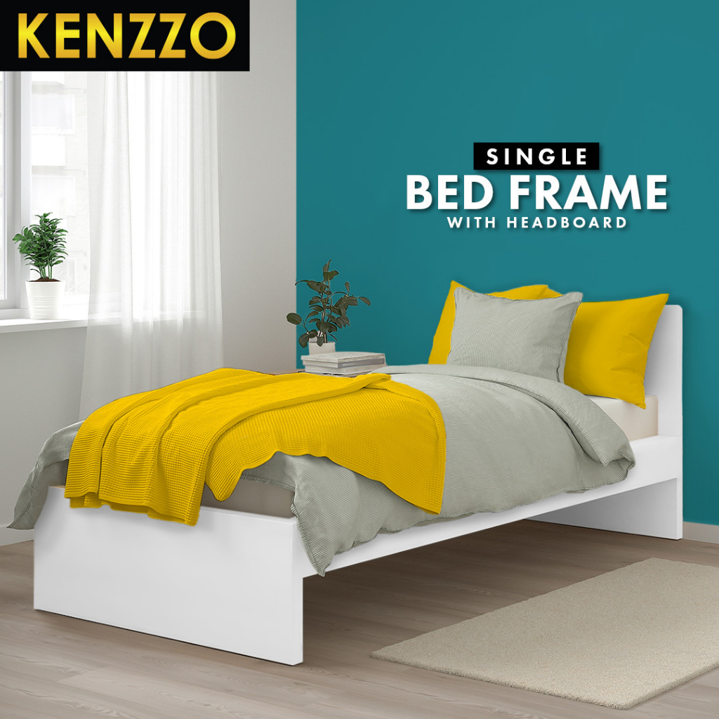 KENZZO : VERA SINGLE BED FRAME / Japanese Zen Platform Bed Katil SINGLE ...