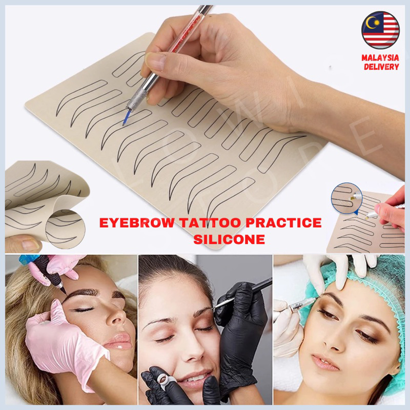 Tattoo Blank Practice Skin Microblading Eyebrow Practice Skin Double ...