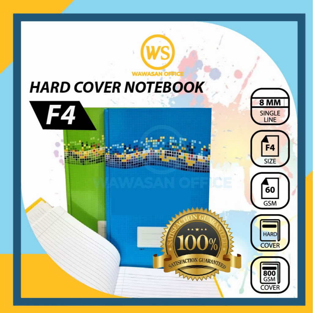 Hard Cover Notebook / Foolscap Book / Exercise Book / Note Book / Buku ...