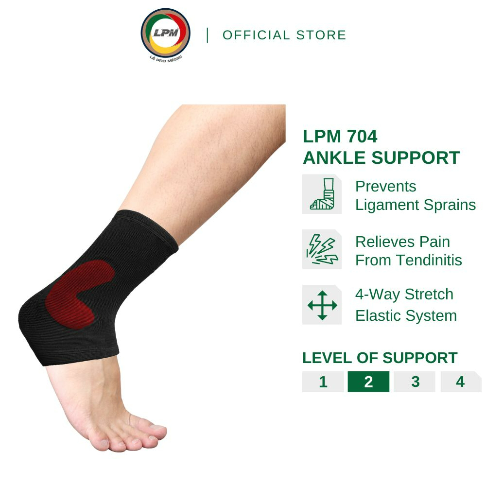LPM Ankle Support 704 Ankle Guard with Padding Ankle Sleeve Thick High ...