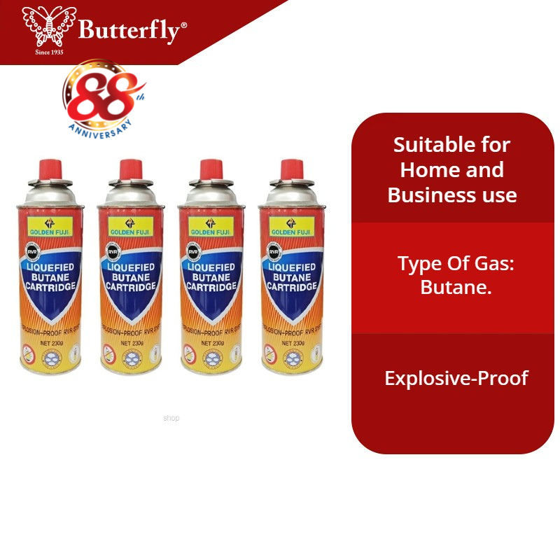 Butane Gas Cartridge Cylinder Gas for Portable Gas Cooker (4units ...