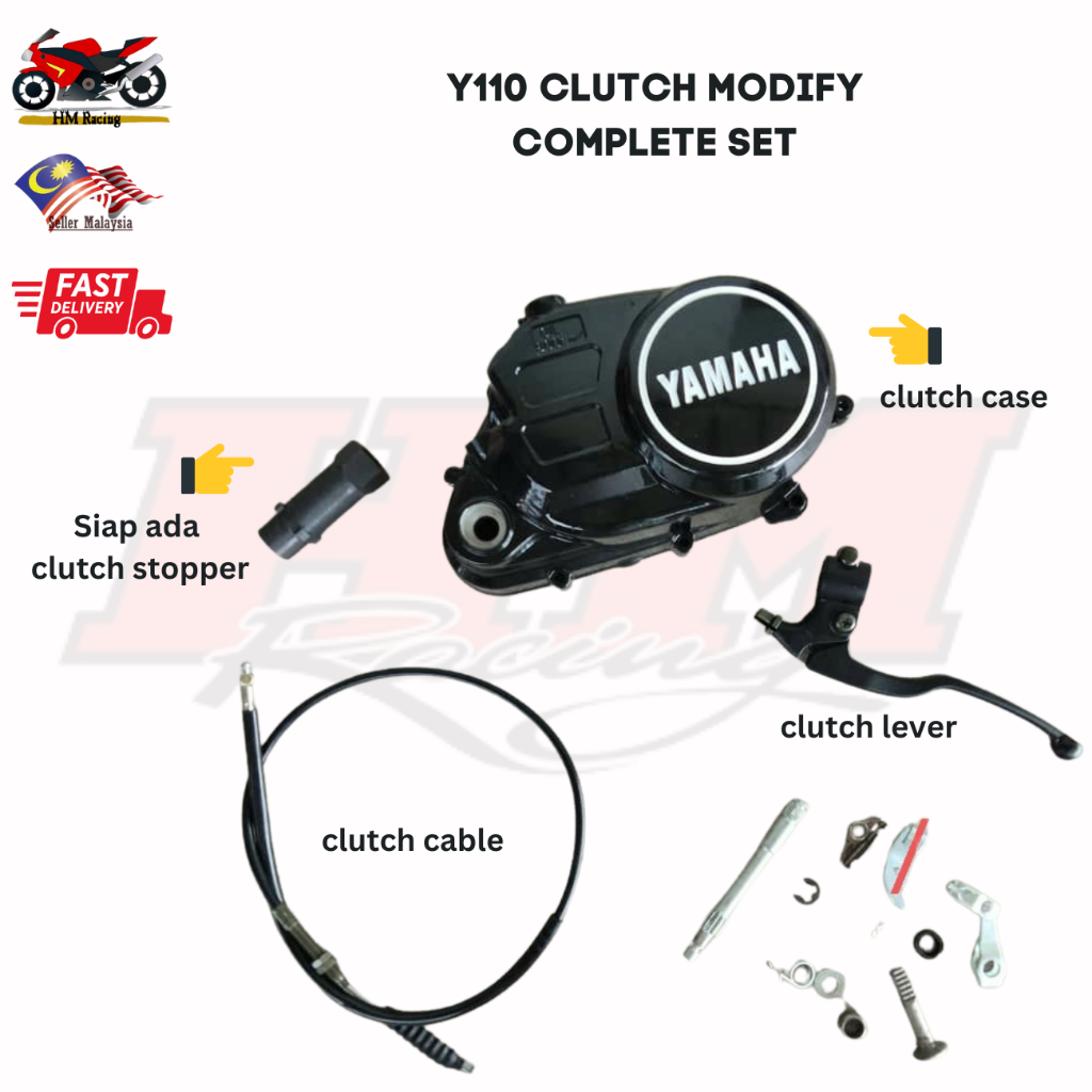 YAMAHA Y110 SS Y110SS 1 - CLUTCH MODIFY SET with CLUTCH STOPPER (STOCK ...