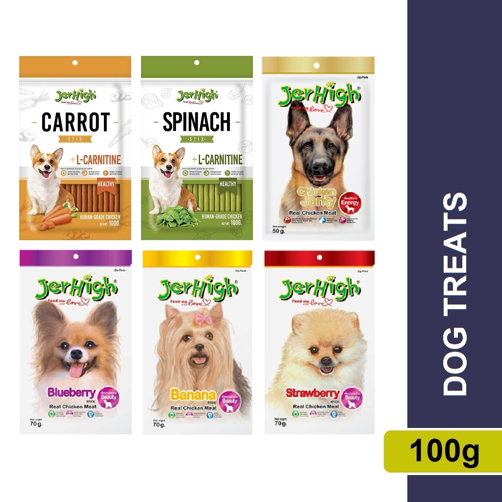 JERHIGH REAL MEAT DOG SNACKS & TREATS JERKY (50G-100G) | Shopee Malaysia
