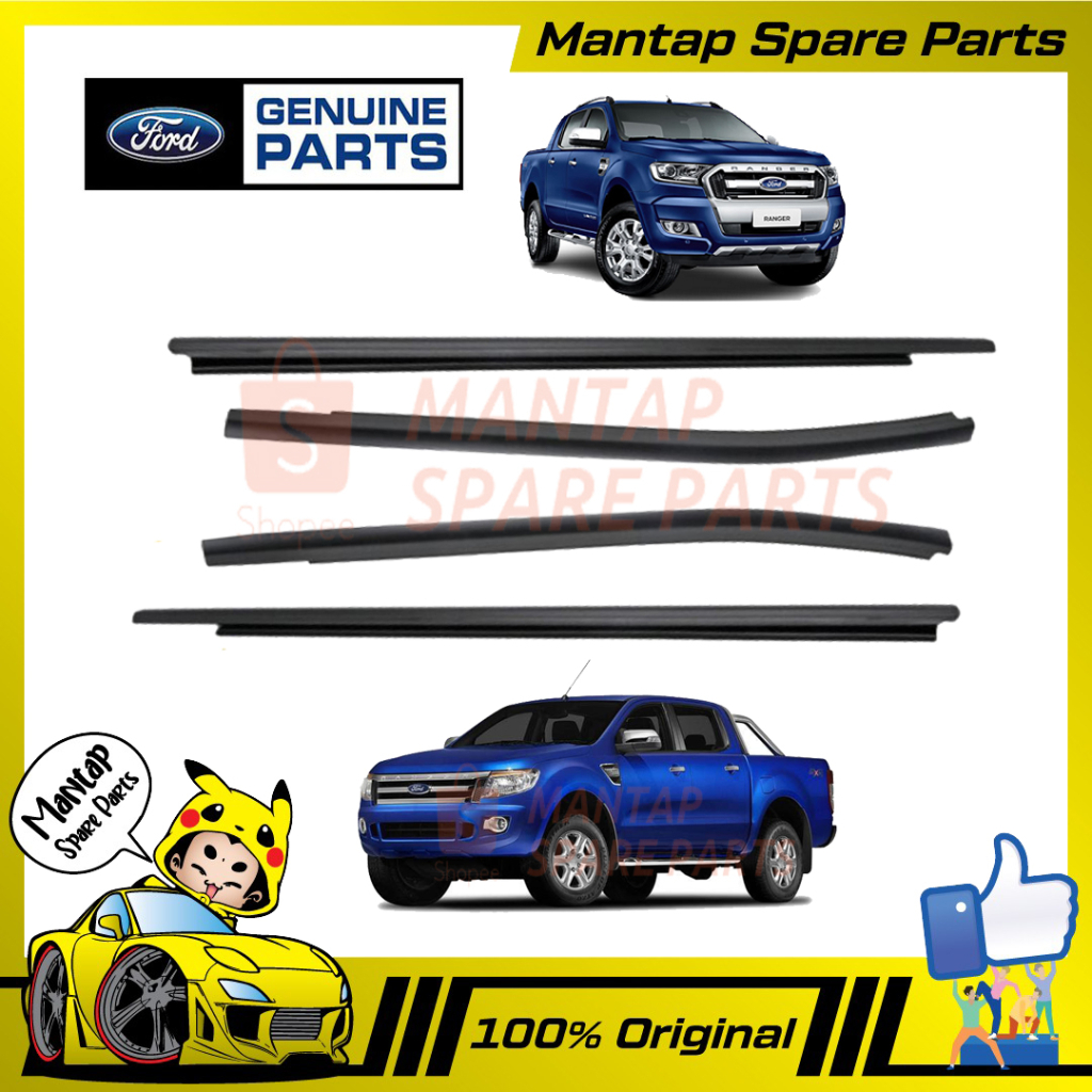 ORIGINAL FORD RANGER T6 & T7 DOOR OUTER MOULDING & DOOR GLASS OUTER ...