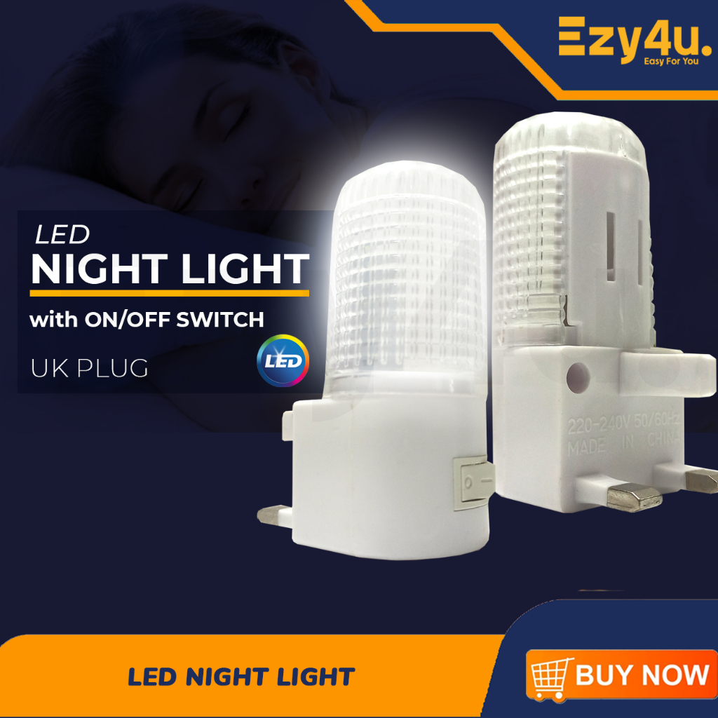 LED Plug-in Night Light Wall Night Lamp Brightness Bedroom Wall Socket ...