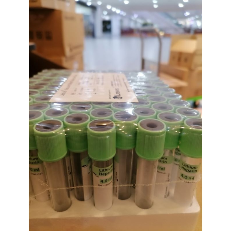 PRP Tube Lithium Heparin Green Stopper 4.0ml | Shopee Malaysia