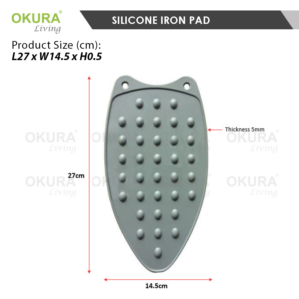 OKURA Heat Resistant Ironing Board Cover Thick Pad Reflect Adjustable ...
