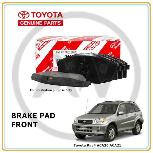 Toyota Rav4 ACA20 ACA21 2000-2005 Front Disc Brake Pad | Shopee Malaysia