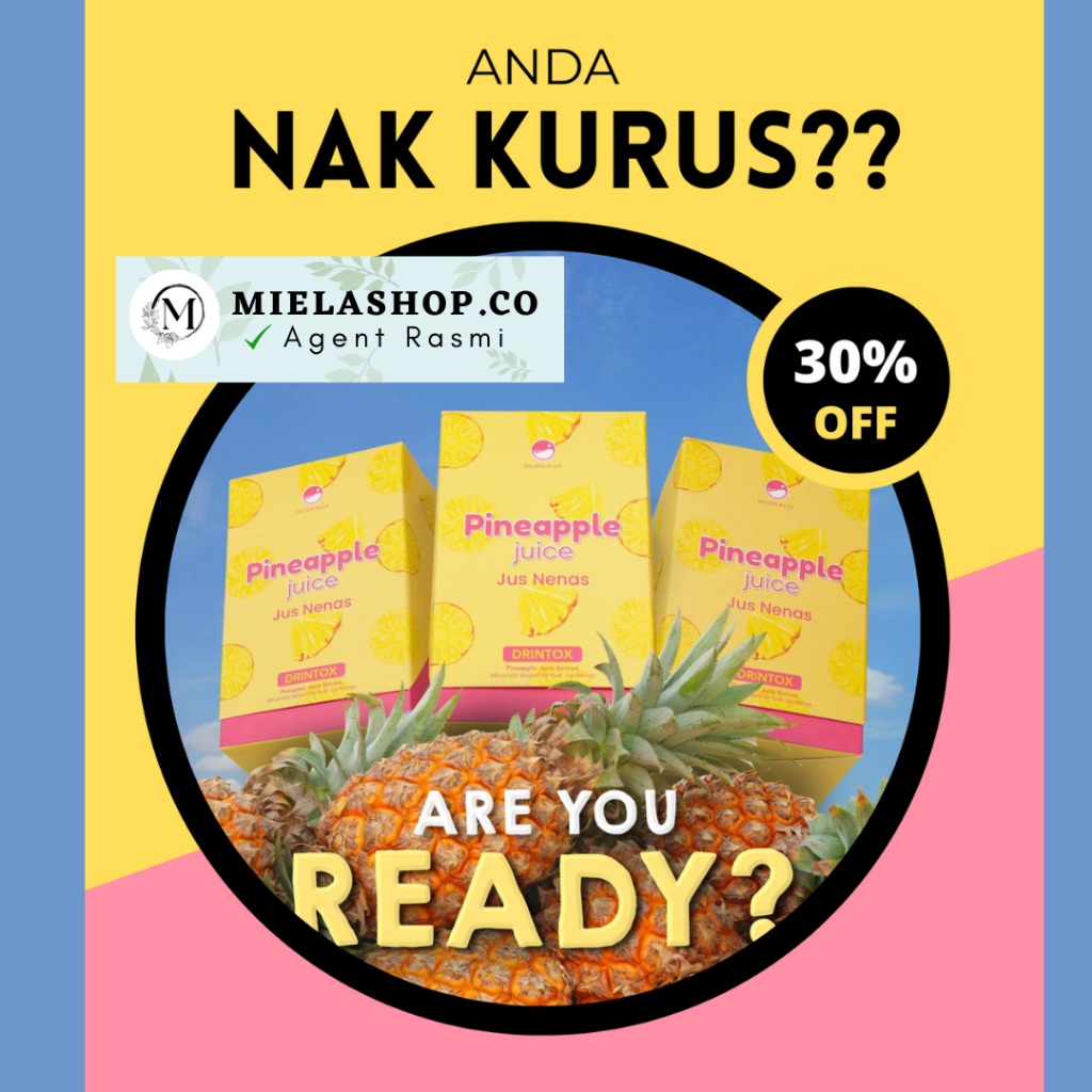 Nilofa Plus Pineapple (Drinktox Formulasi Kurus Tanpa Diet Ketat2 ...