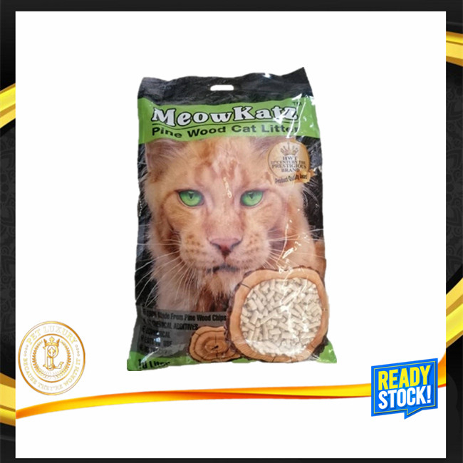 MeowKatz Natural Pine Wood Cat Litter 10L Meow Katz | Shopee Malaysia