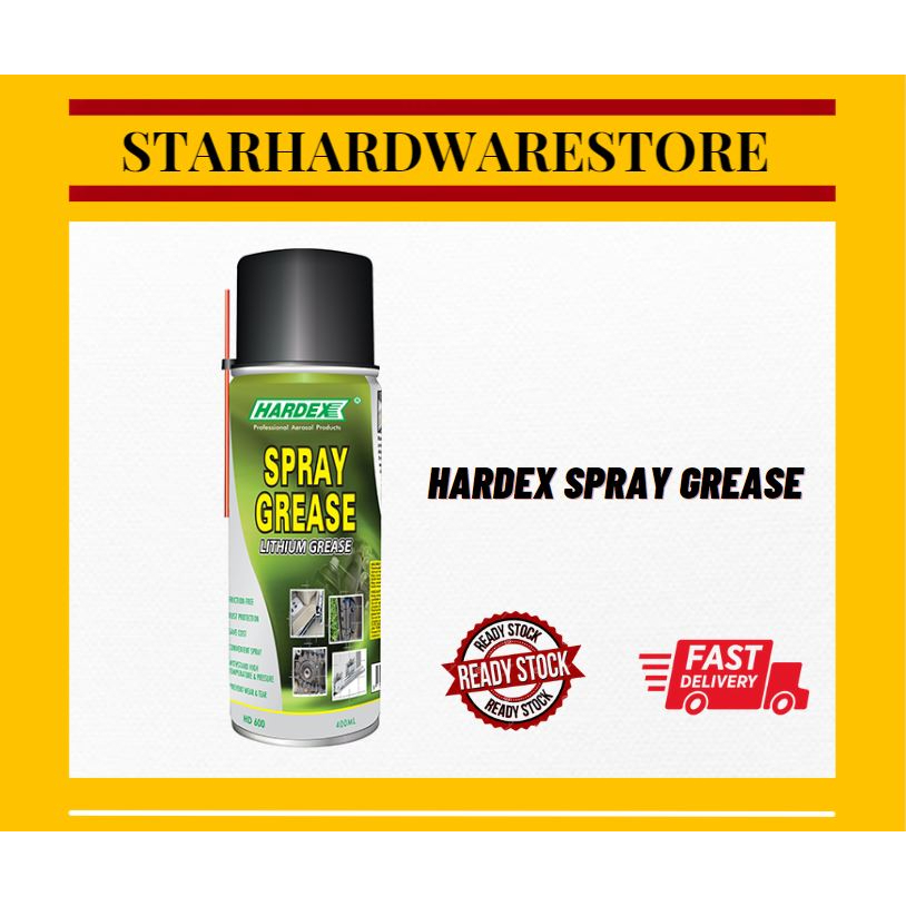 HARDEX SPRAY GREASE HD600 - 400ML | Shopee Malaysia