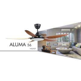 SILENZ [SIRIM] ALUMA 56"/42" 5Blades Ceiling Fan with 3C LED Light 7 ...