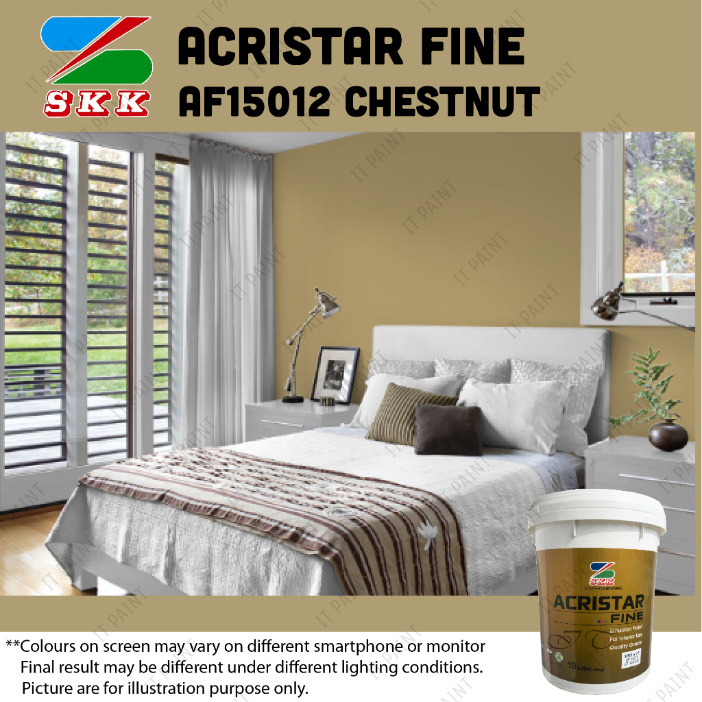 [18 Liter] SKK Acristar Fine Emulsion Paint for Interior Wall and ...