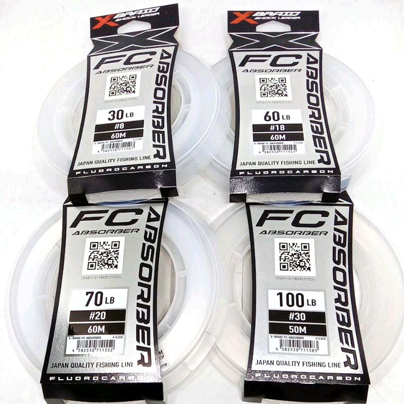 YGK NEW 2022 X-BRAID FC ABSORBER 60m | Shopee Malaysia