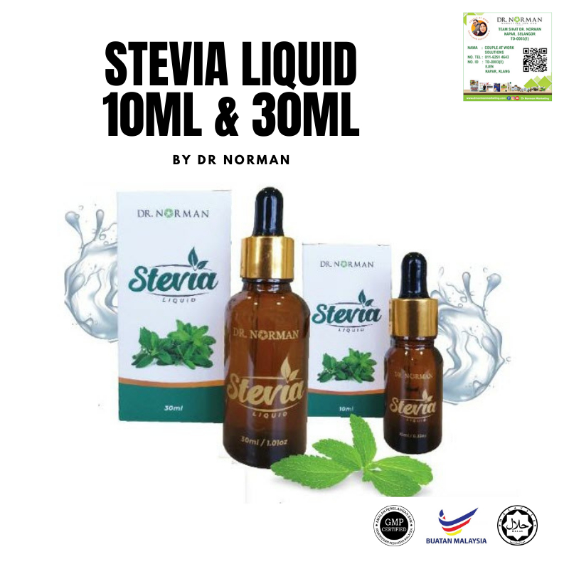 DR NORMAN - STEVIA LIQUID ORIGINAL SWEETENER / PEMANIS ASLI SEMULAJADI STEVIA DROP | Shopee Malaysia