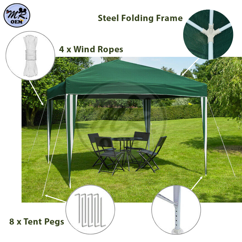 MR OEM 10'x10' (3 X 3M) Gazebo Canvas PVC Canopy Cover Tent Waterproof ...
