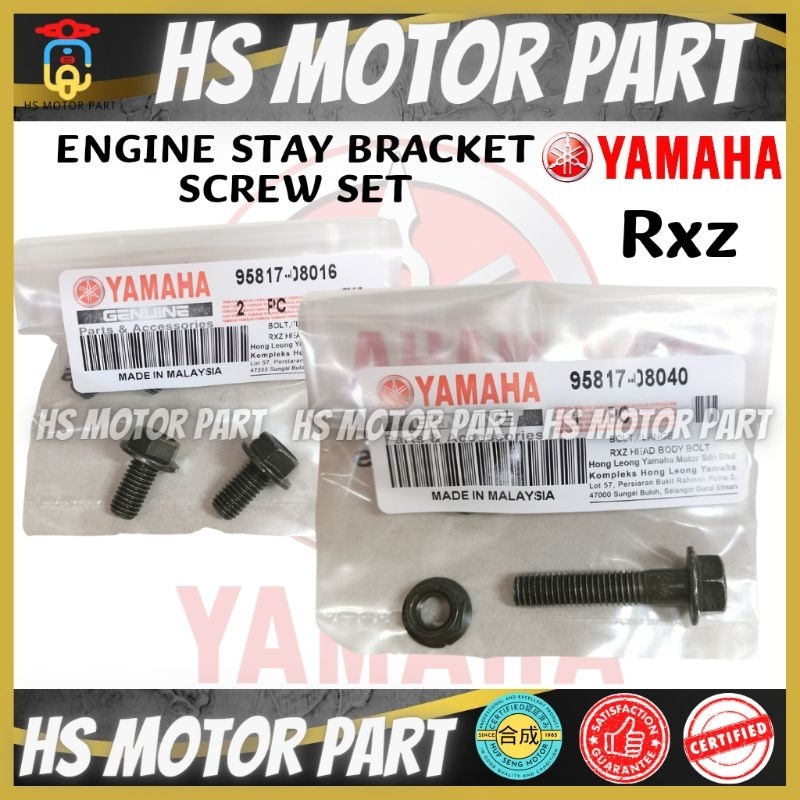 HSMOTORPART YAMAHA RXZ Engine Stay Bracket Screw Set,Rxz Head Bracket ...