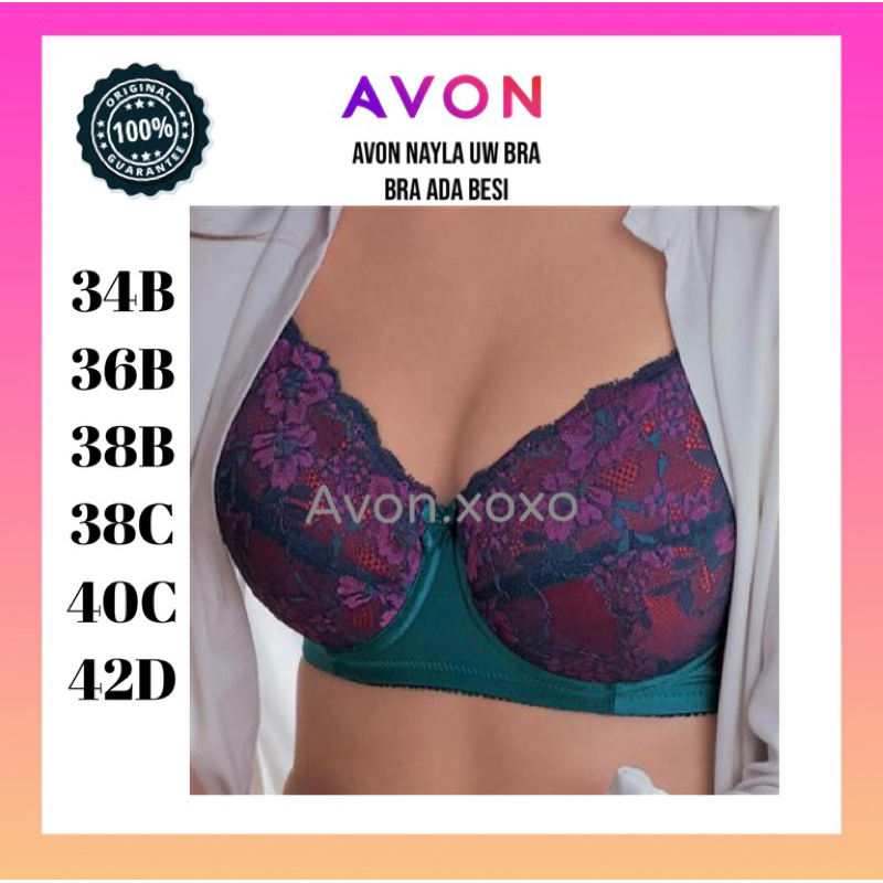 Avon Bra (under wire -Ada Besi) NAYLA BRA Size 34B - 42D | Shopee Malaysia
