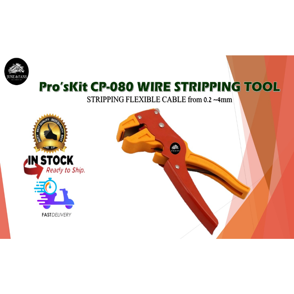 PRO'SKIT CP-080E WIRE STRIPPER CABLE CUTTER TOOLS CRIMPER AUTOMATIC ...