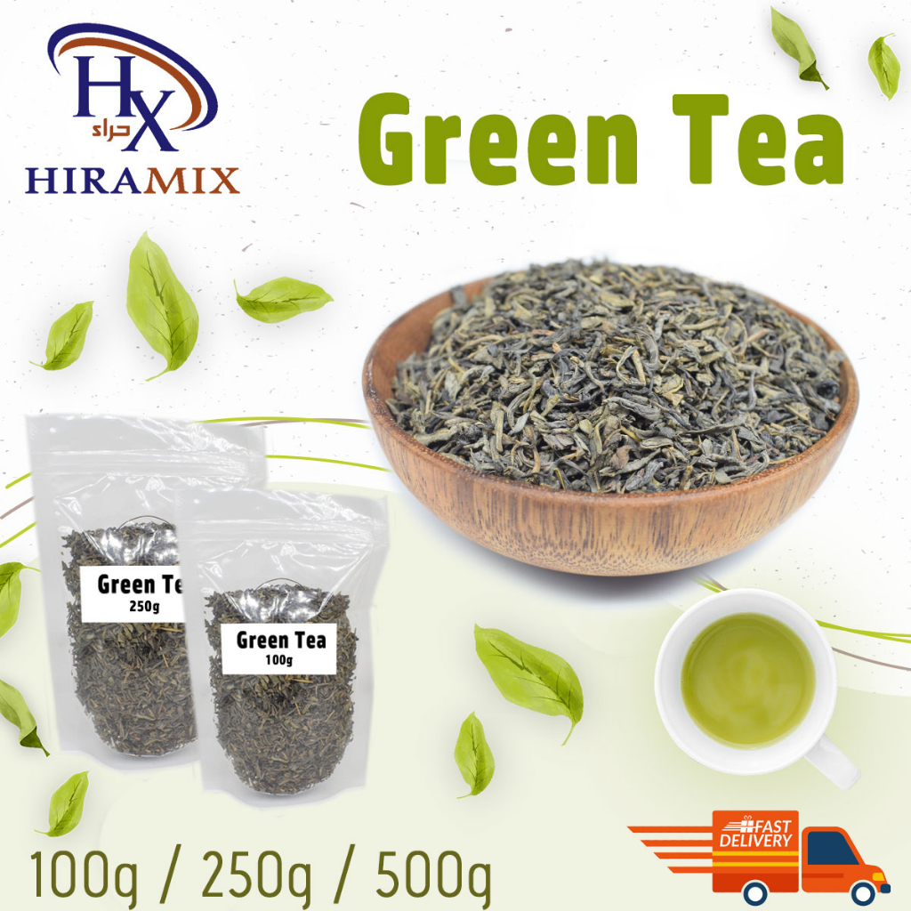 Dried Green Tea / Teh Hijau Kering / Dry Green Tea / Zipper Bag 50g ...