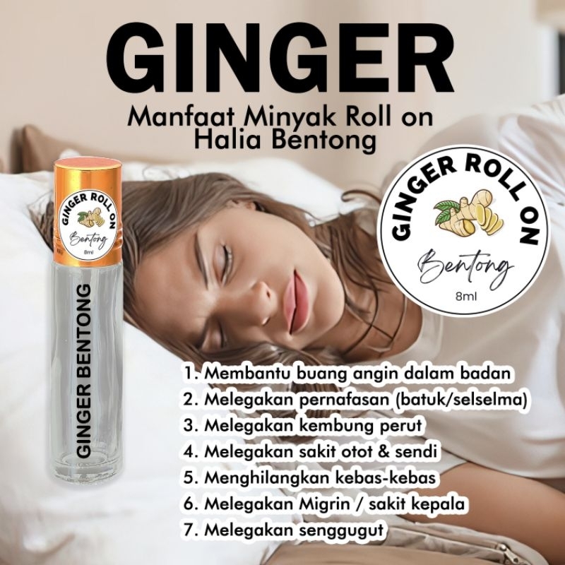 RM2.50 Roll On Halia 10g Buang Angin Ginger Oil Massage Herba Panas ...
