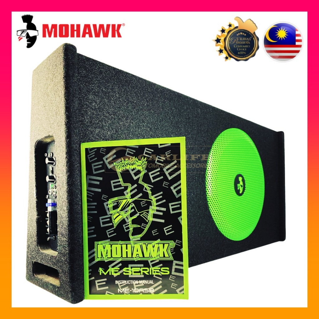 Mohawk Super Slim 10" Subwoofer with Amplifier (FREE Mohawk Audio ...