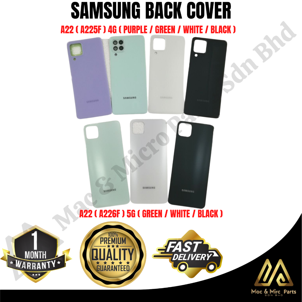 SAMSUNG A22 ( A225F ) 4G / A22 ( A226F ) 5G BACK COVER ( READY STOCK ...