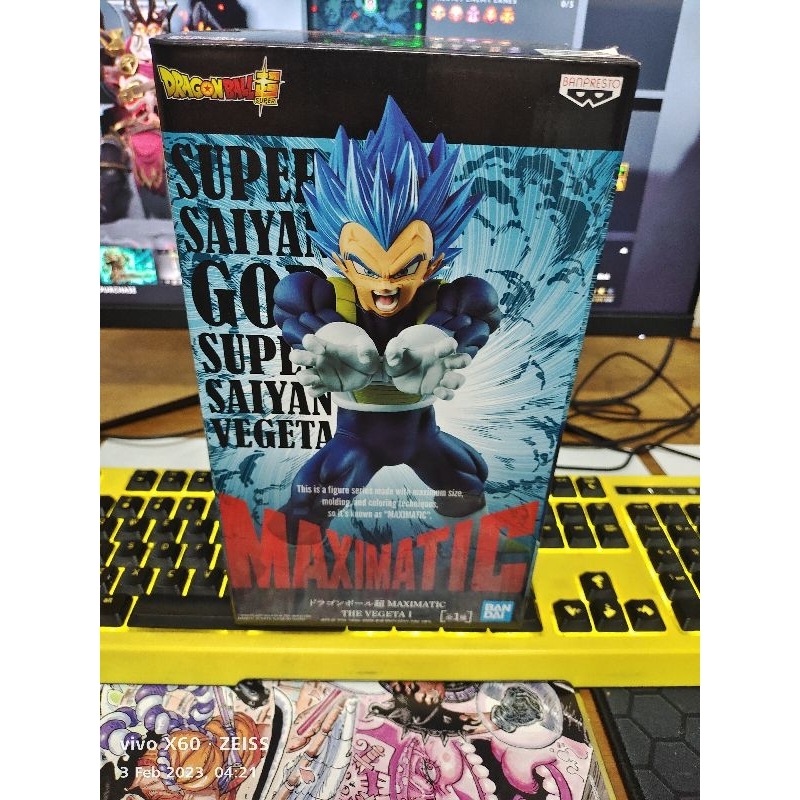 (White) Banpresto Dragon Ball Super Maximatic Super Saiyan God Vegeta | Shopee Malaysia